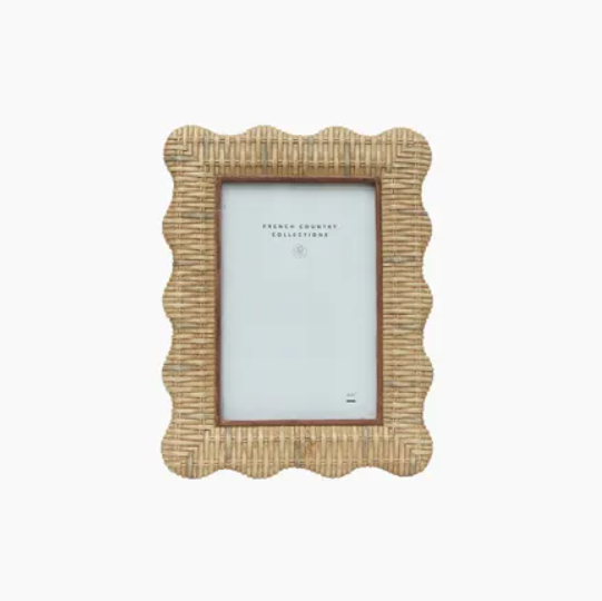 Rattan Wavy Photo Frame